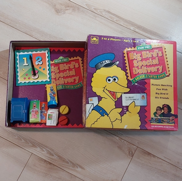 Golden | Toys | Vintage Sesame Street Big Birds Special Delivery Board ...